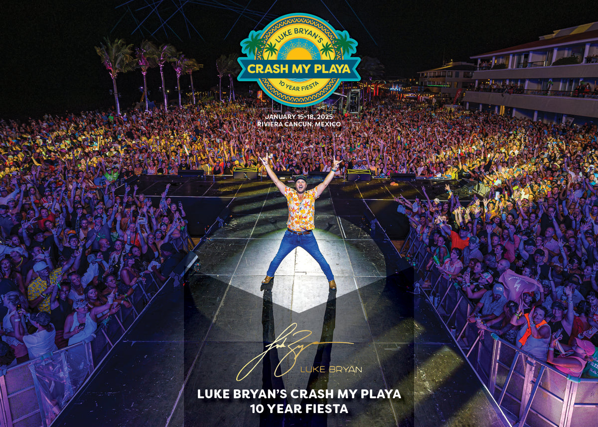 Luke Bryan CMP10 Commemorative Photo Print– Crash My Playa